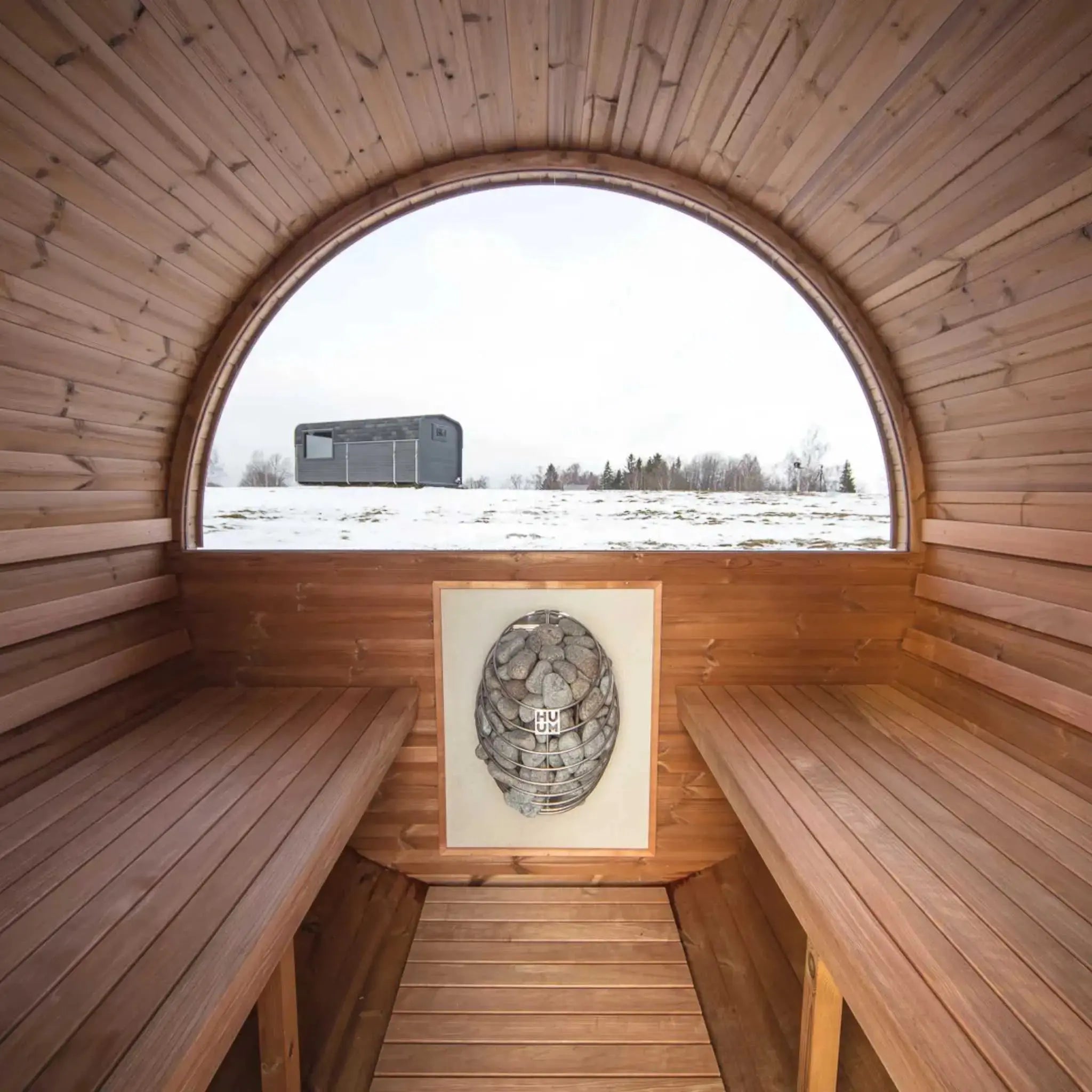 Panoramic Window for Thermo Wood Barrel Saunas | Spa Dispatch